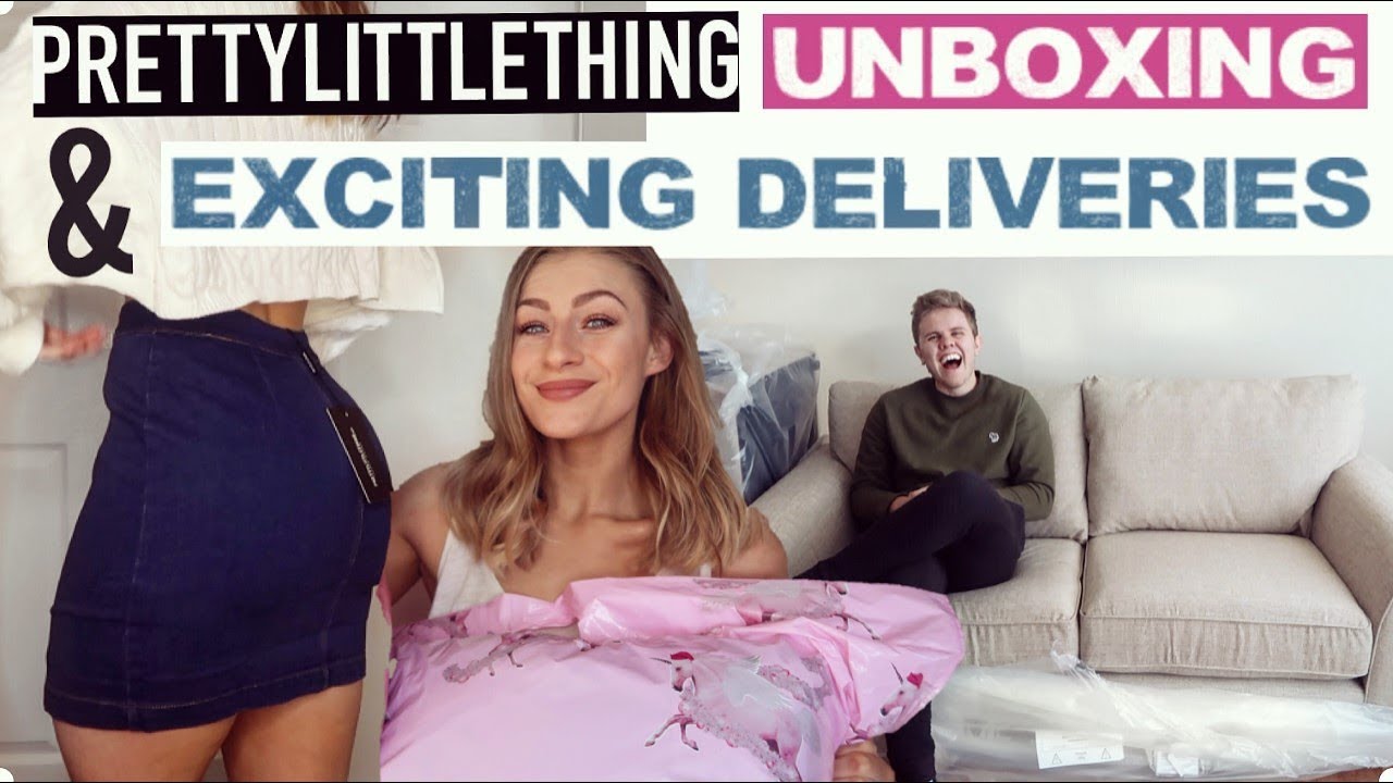PRETTY LITTLE THING UNBOXING & EXCITING DELIVERIES TO THE NEW HOUSE ...