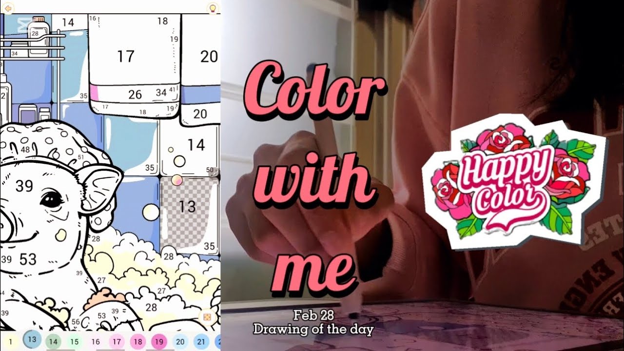 Happy Color App / Drawing of the Day - YouTube