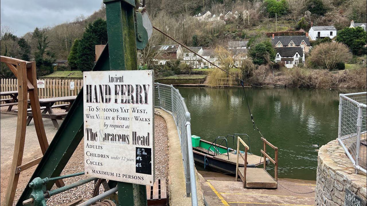 The Ancient Hand Ferry on the River Wye (UK) - YouTube