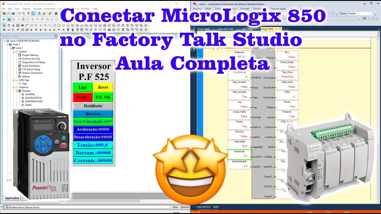 Revelado como configurar Micrologix 850 no FactoryTalk junto com o ...