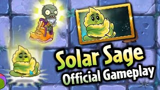 Plants vs. Zombies 2 Solar Sage Official Gameplay | Doovi