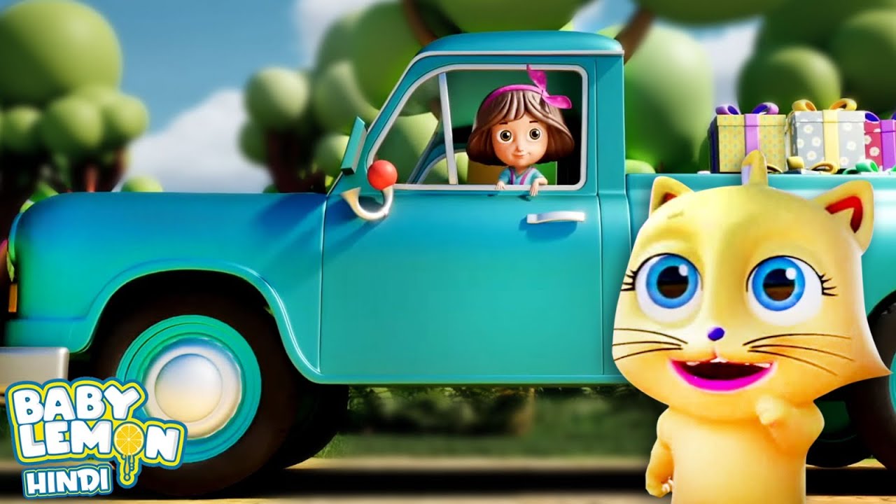 Billi Karti Meow Meow, ऊपर पंखा चलता है + Hindi Nursery Rhymes ...