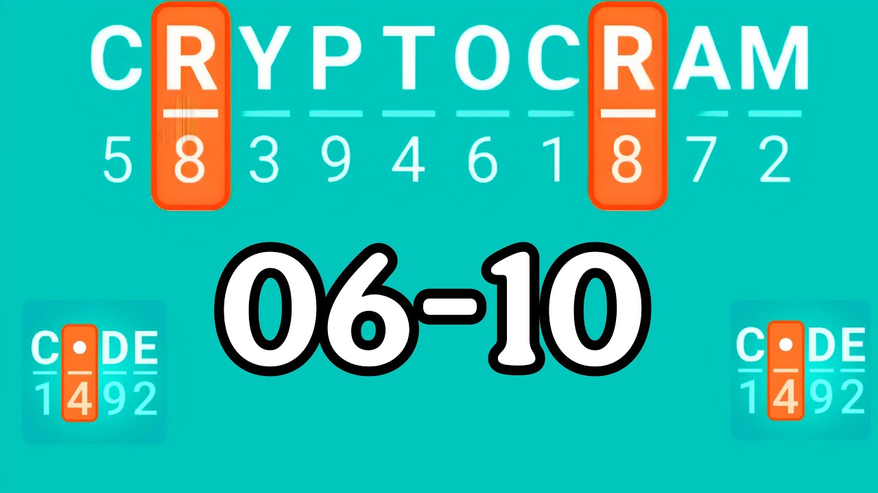 CRYPTOGRAM level 6 7 8 9 10 - YouTube