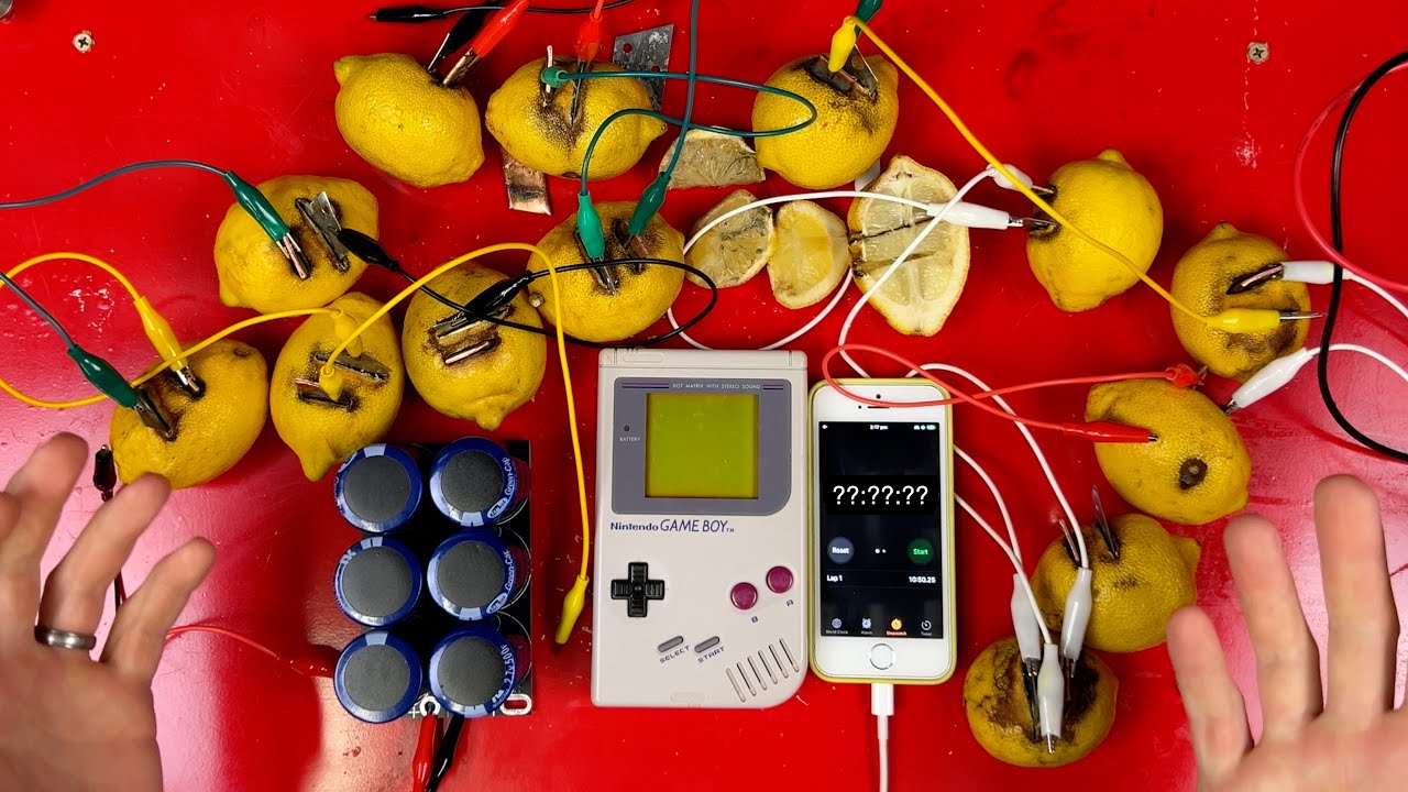 The Lemon Powered Game Boy - YouTube