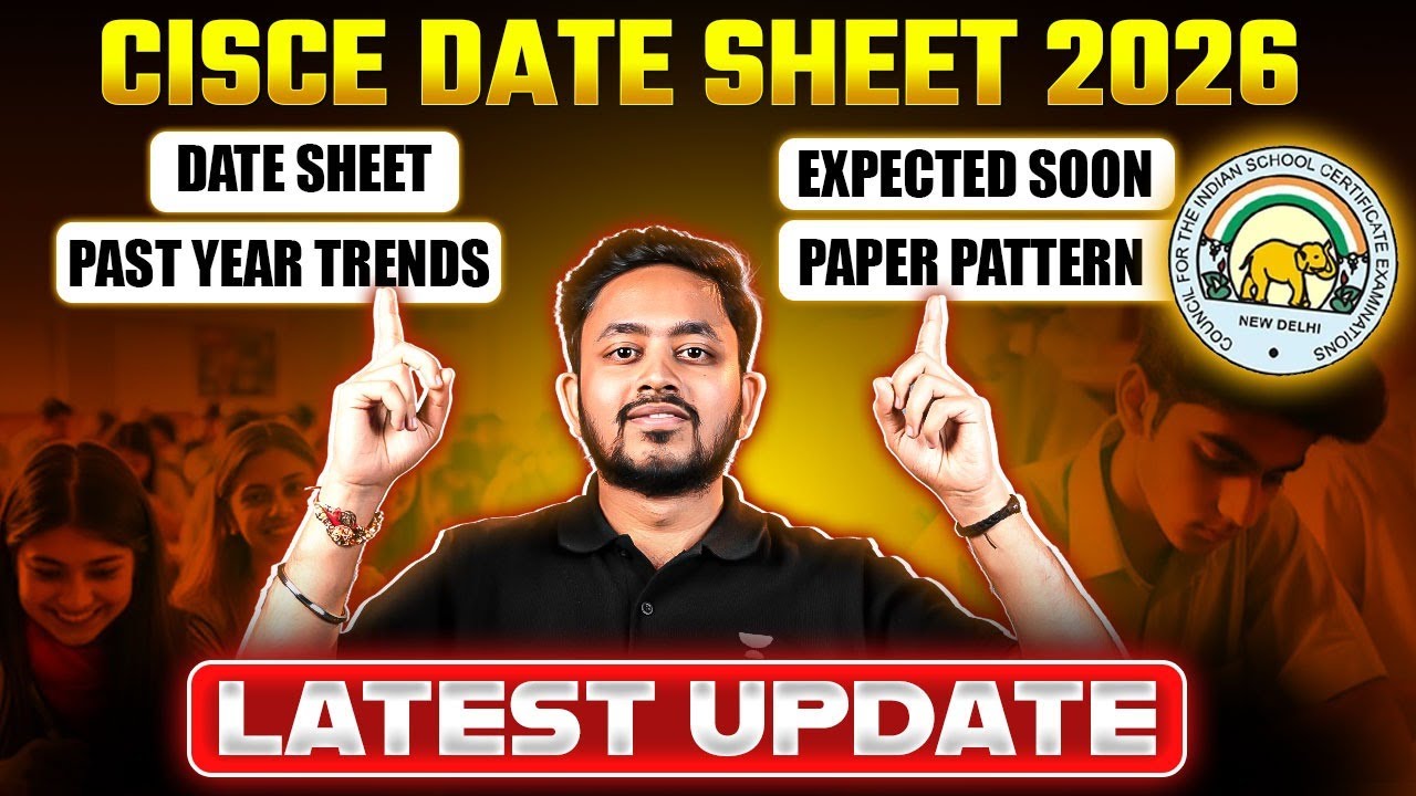 ISC Class 12 2026 Datesheet Update | Expected Dates + Study Tips! - YouTube
