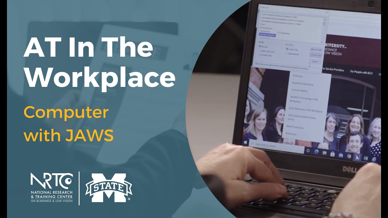 AT in the Workplace - Computer with JAWS - YouTube