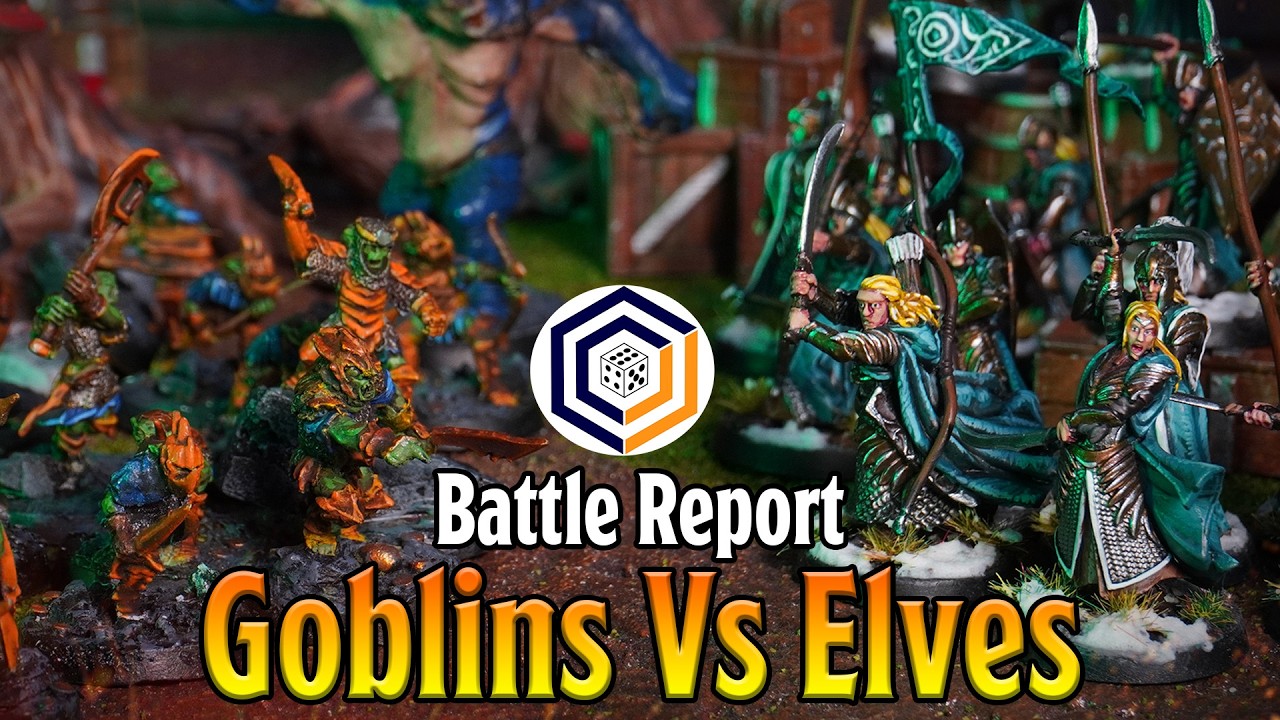 Goblin RAID! Can the Elves defend their city? ~ Middle Earth SBG Battle ...
