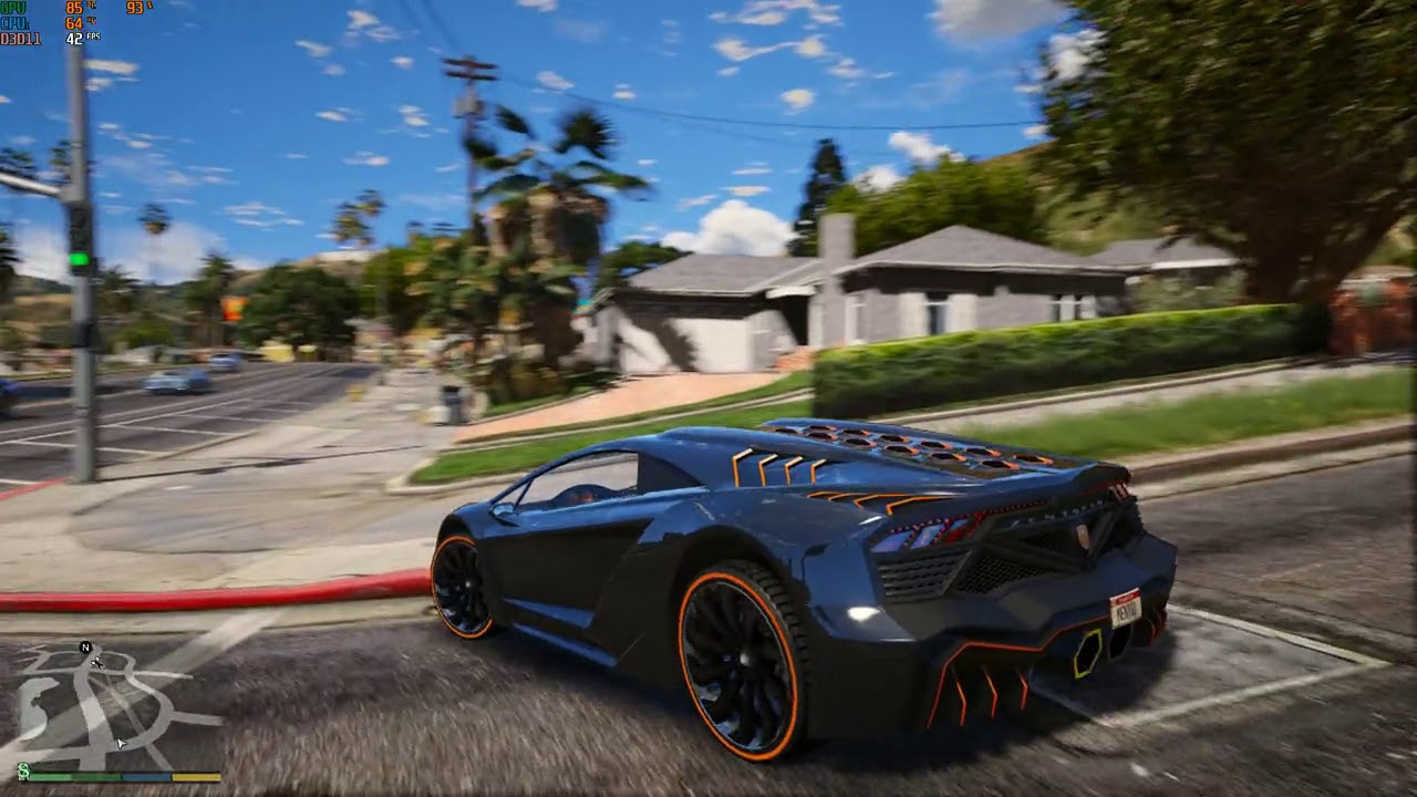 Game Test - GTA V Redux + NVR - YouTube