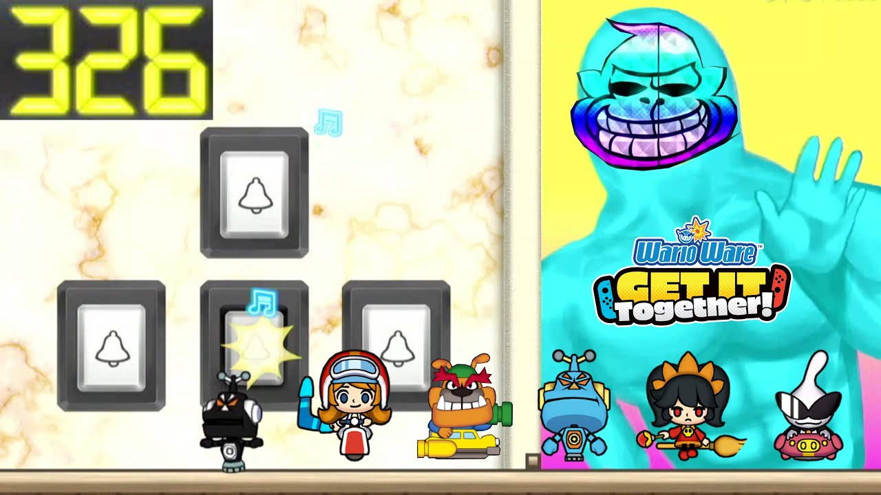 All Mixed Up Score 326 with Crew of 5 | WarioWare: Get It Together ...