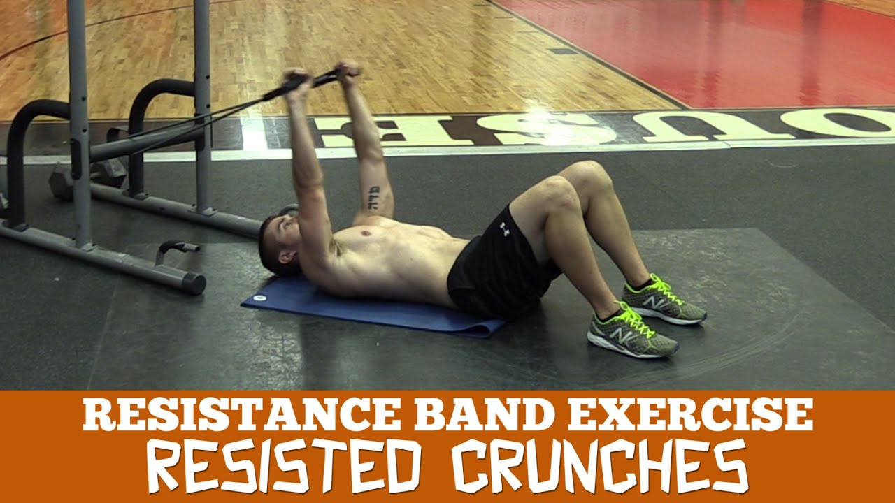 Resisted Band Crunches for Stronger Abs - YouTube