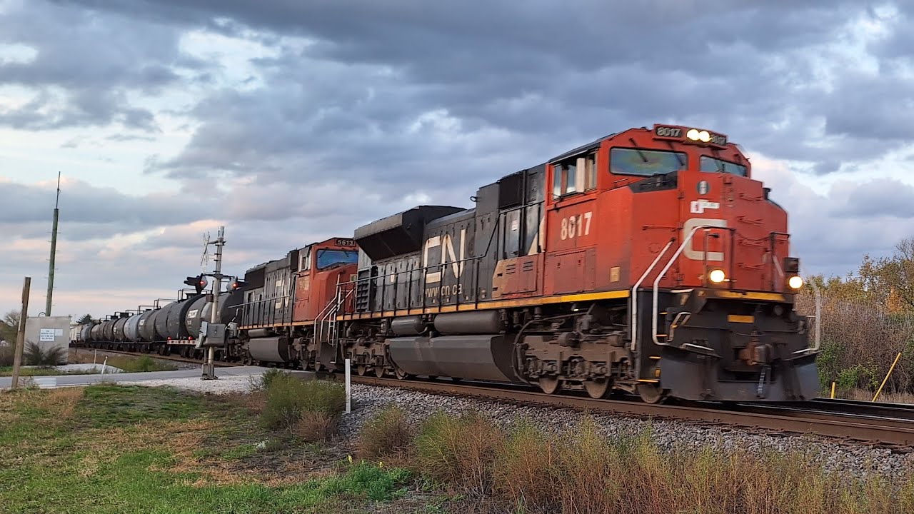 CN Thundercab Leads A Freight - YouTube