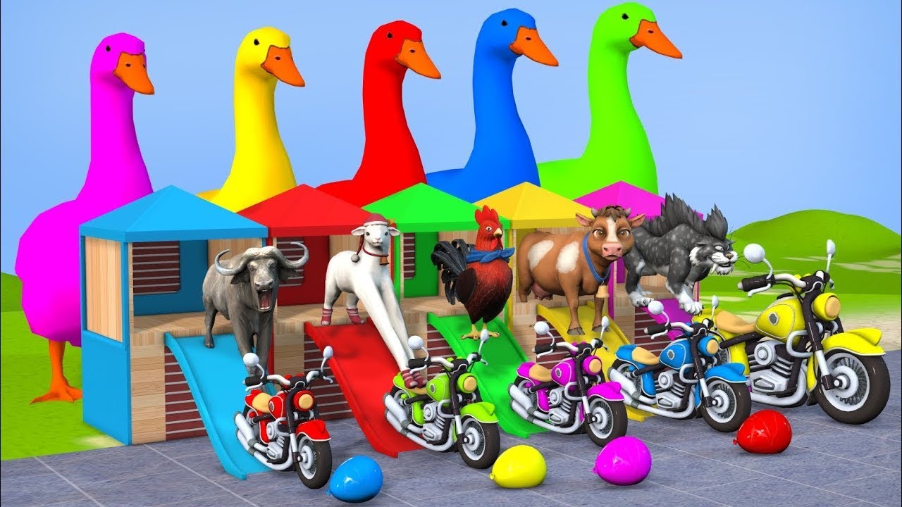 5 Giant Duck Monkey Piglet chicken dog dinosaur Sheep Transfiguration ...