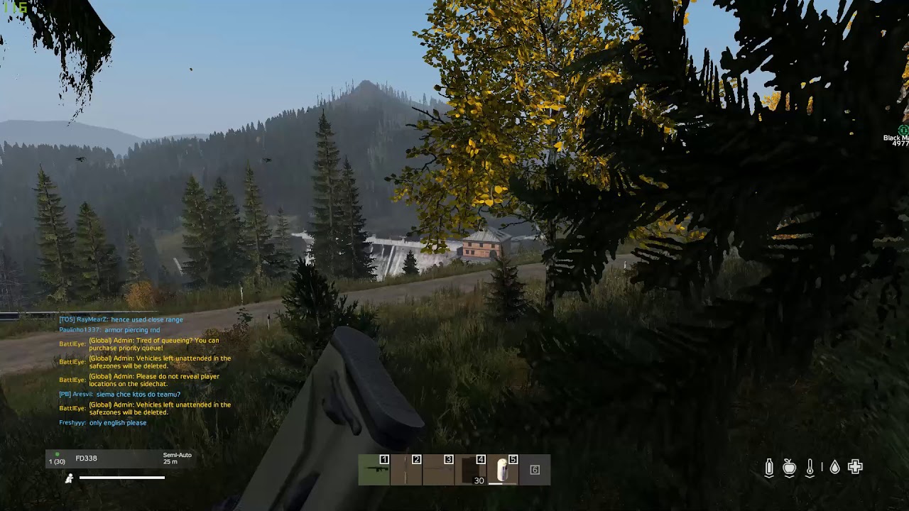 DayZ - AS50 blasted him over the edge. - YouTube