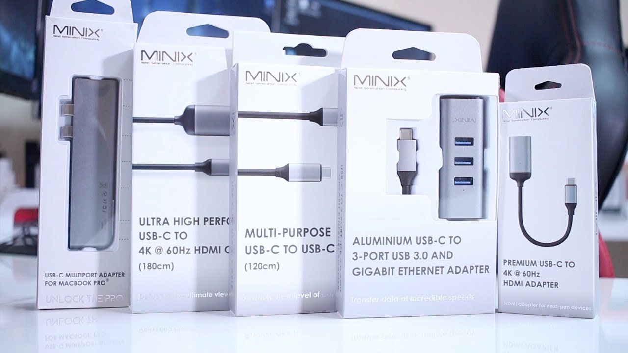 NEW MINIX NEO USB-C ADAPTERS - YouTube