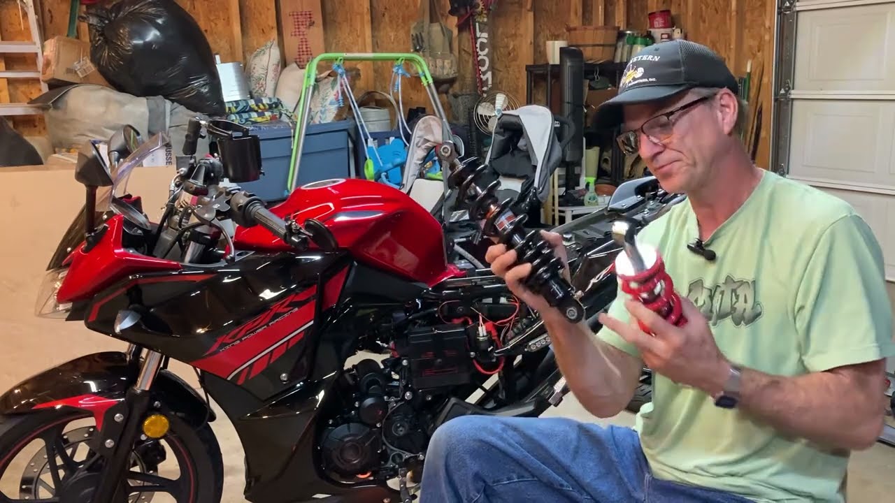 Part 2 Shock replacement on 2022 KPR 200 - YouTube