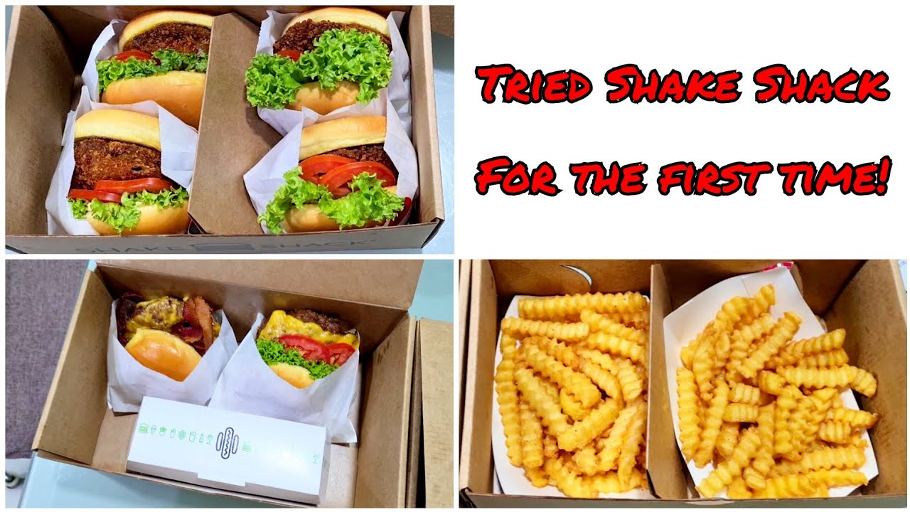 We tried Shake Shack for the first time (Delivery) - YouTube