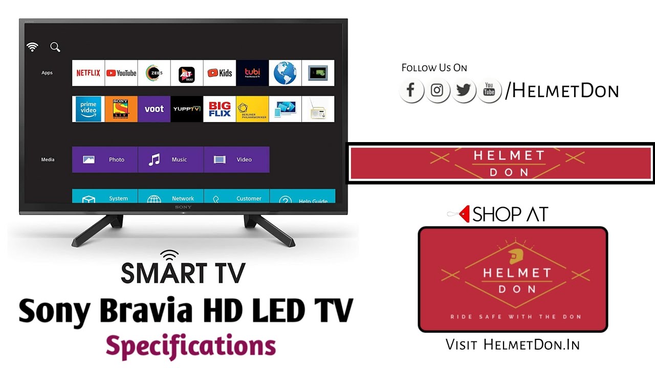Sony Bravia 32 Inch KLV-32W672G Full HD LED Smart TV Specifications ...