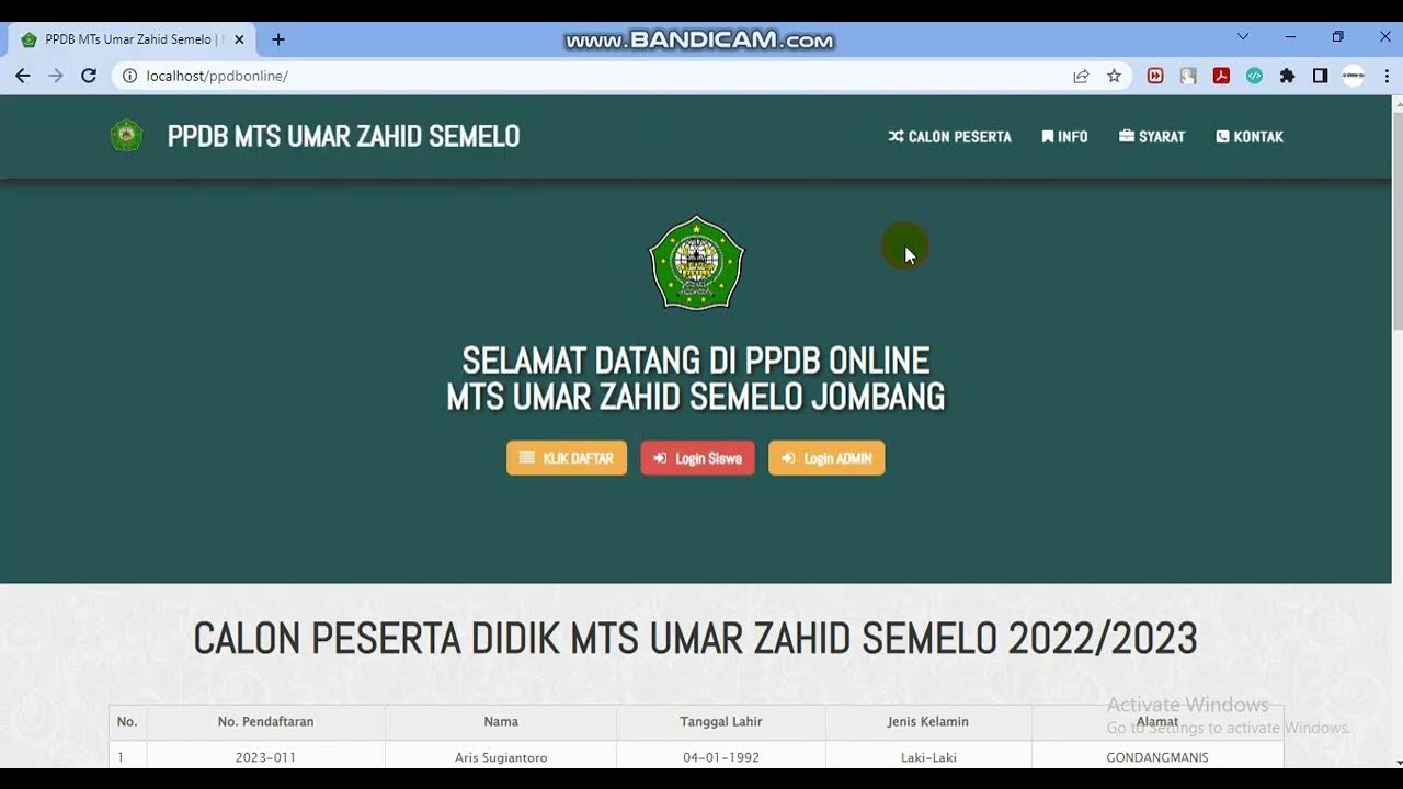 IMPLEMENTASI SOURCE CODE PHP WITH METODE MOORA PADA PENERIMAAN PESERTA ...