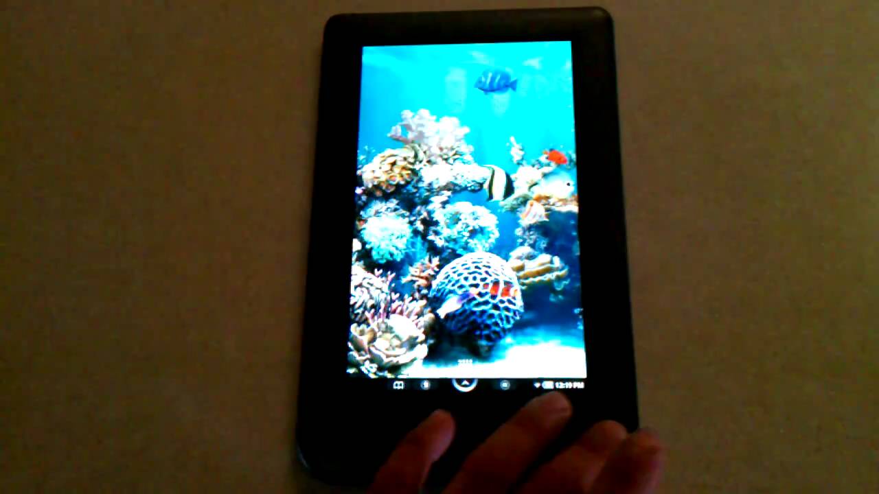 Rooted Barnes and Noble Nook Color running live wallpaper and Google ...