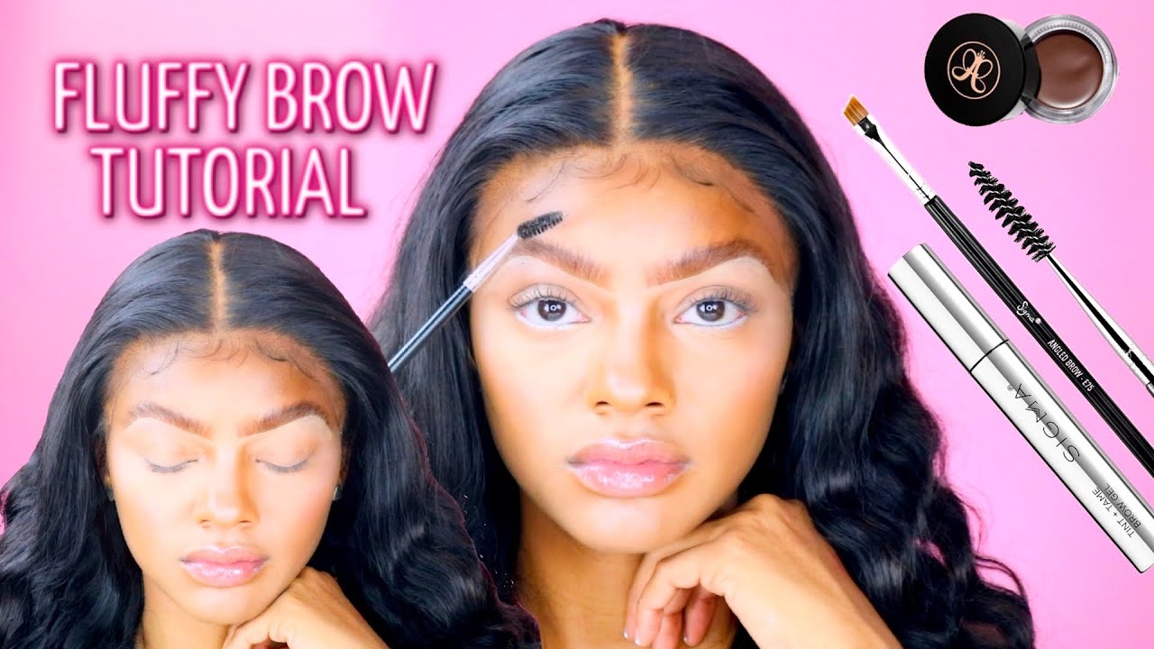 Fluffy Brow Tutorial Without SOAP | JazzieJaeT - YouTube