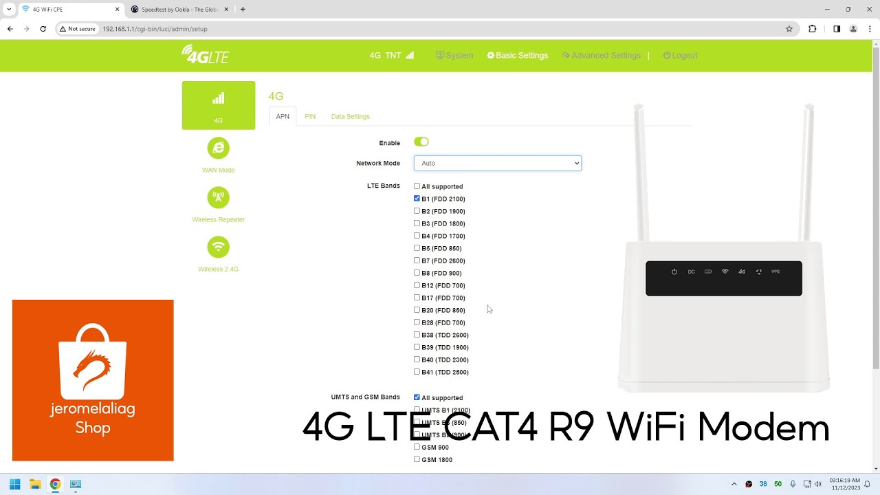 NEW! 4G LTE CAT4 R9 WiFi Modem SpeedTest and Dashboard/WebUI Preview ...