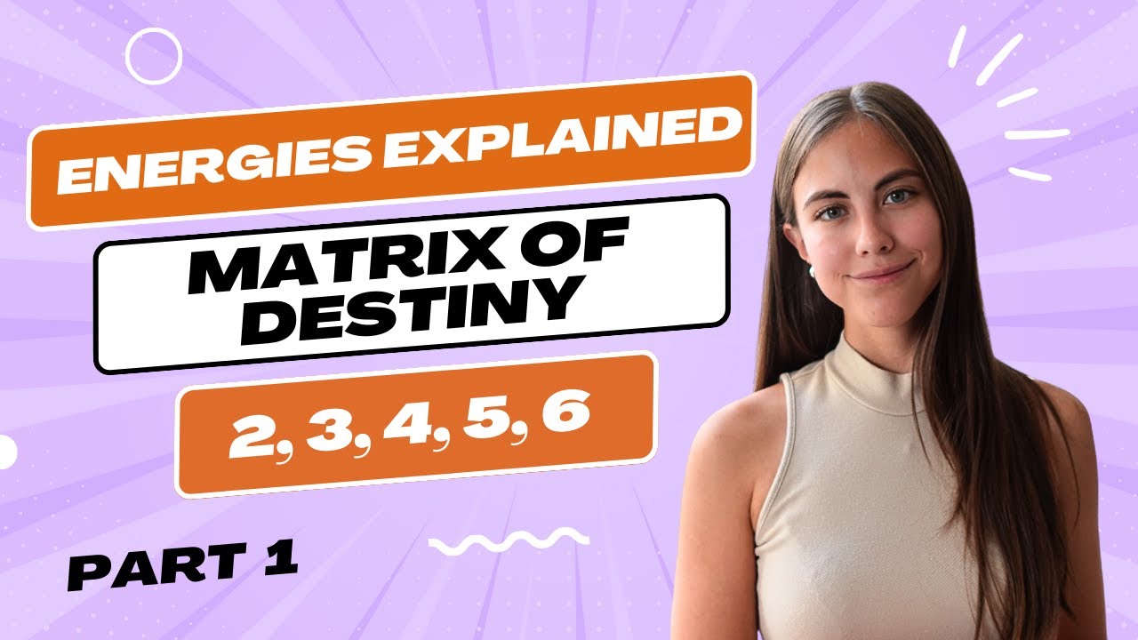 Matrix of Destiny Energies Explained. Meaning of Numbers 2, 3, 4, 5, 6 ...