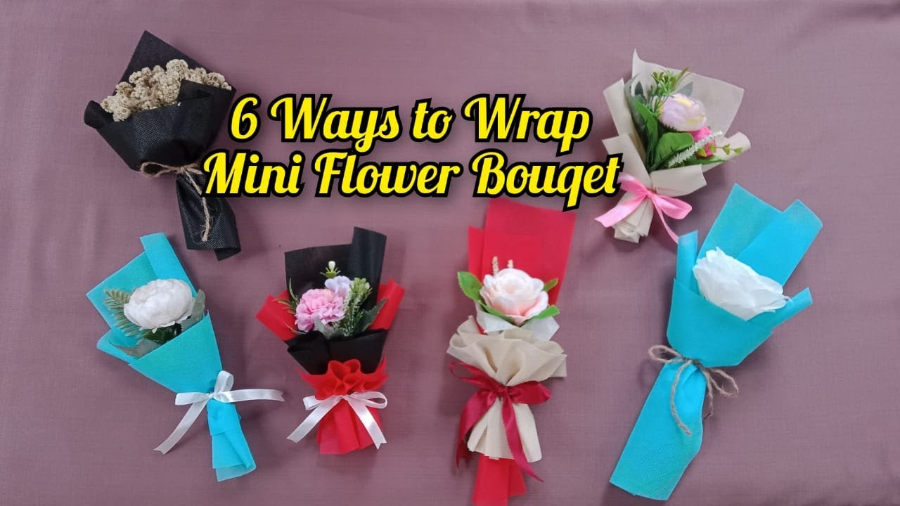 DIY : 6 Ideas of Mini Bouquet | 6 Cara Membuat Buket Bunga Mini | Buket ...