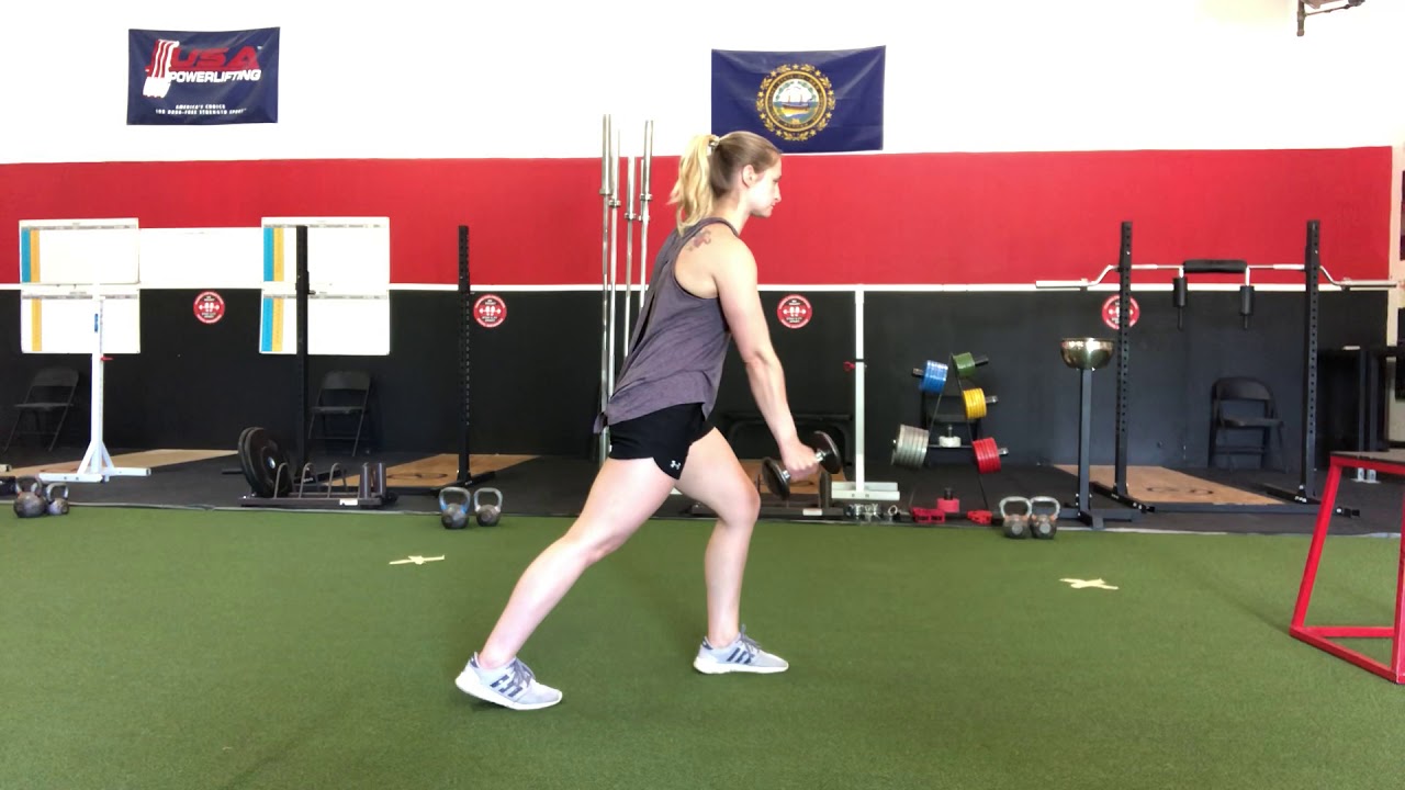 Split stance SA row - YouTube