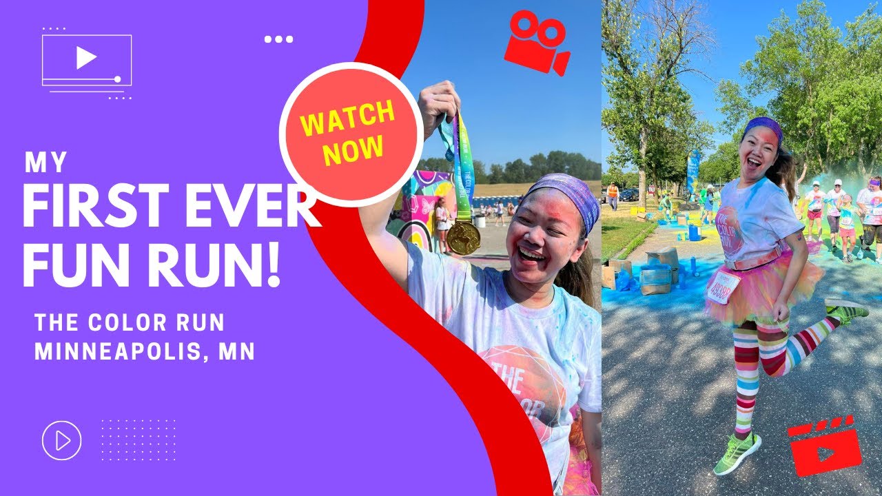 I made it to finish my first FUN RUN! - YouTube