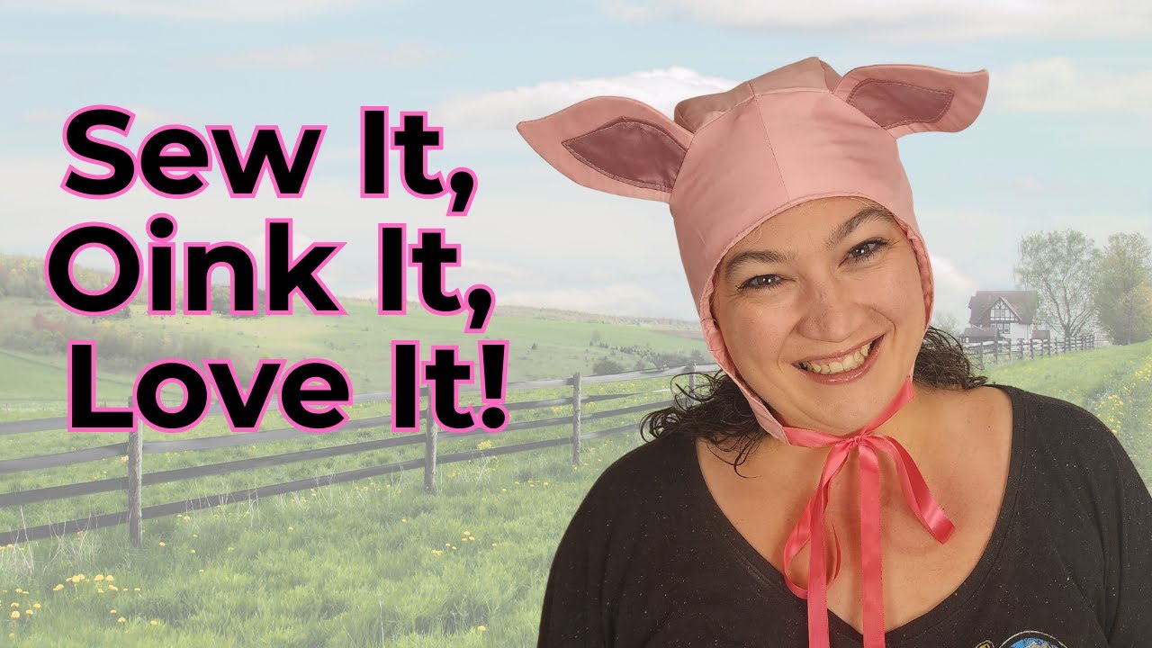 How To Make A Cute Pig Hood At Home - YouTube