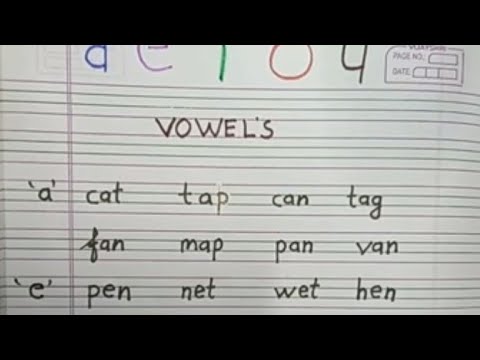 What are the 5 vowels? Vowels and consonants ,vowels three letter sound ...
