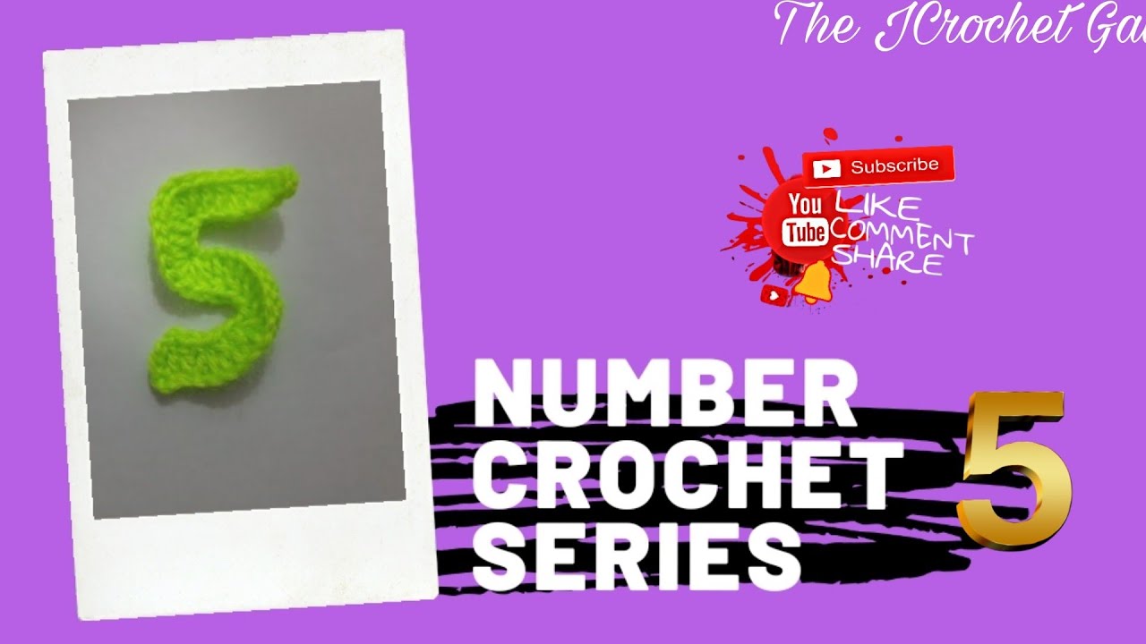 Number Crochet Series: 5 | Number 5 crochet | crochet ideas - YouTube