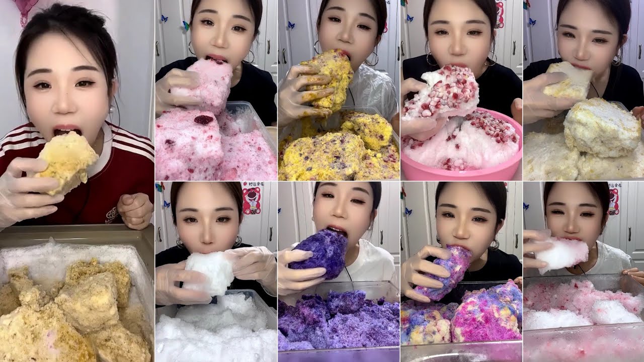 ASMR shaved ice cake new - YouTube