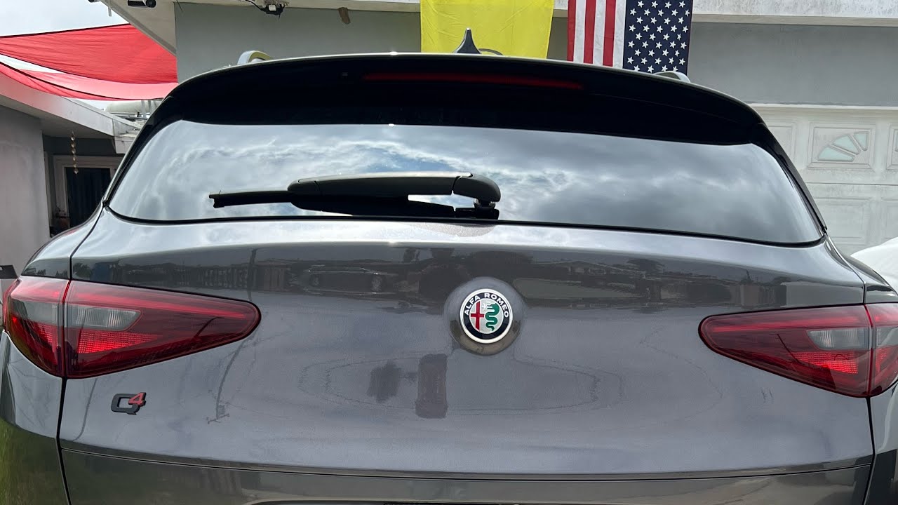 Daytime cruise in the Alfa Romeo Stelvio Quadrifoglio with the insta ...