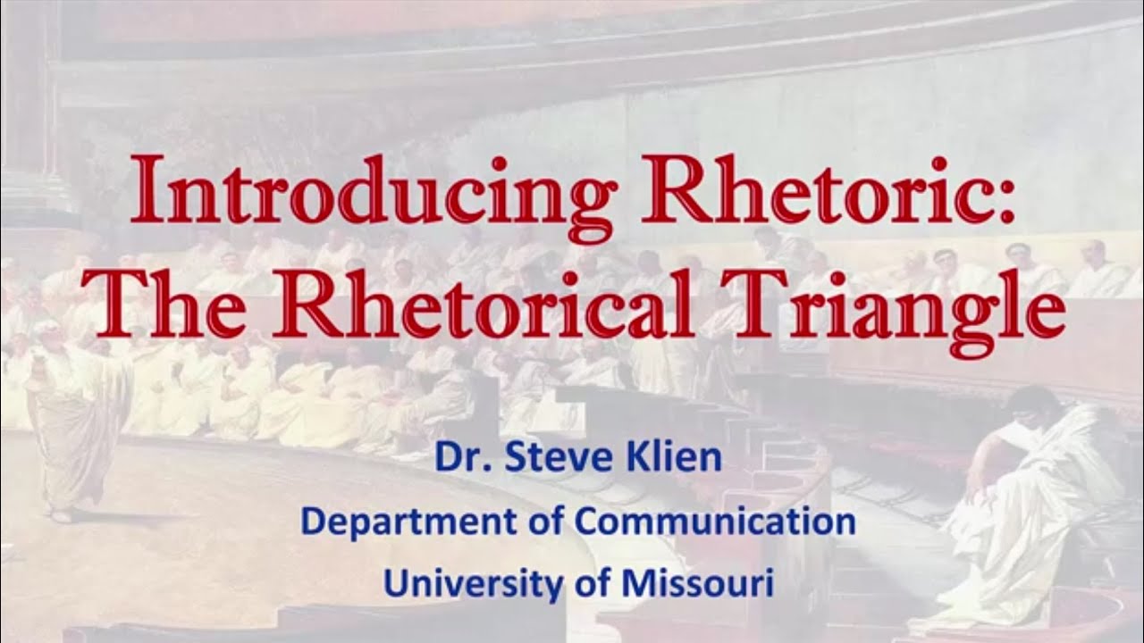 The Rhetorical Triangle - YouTube