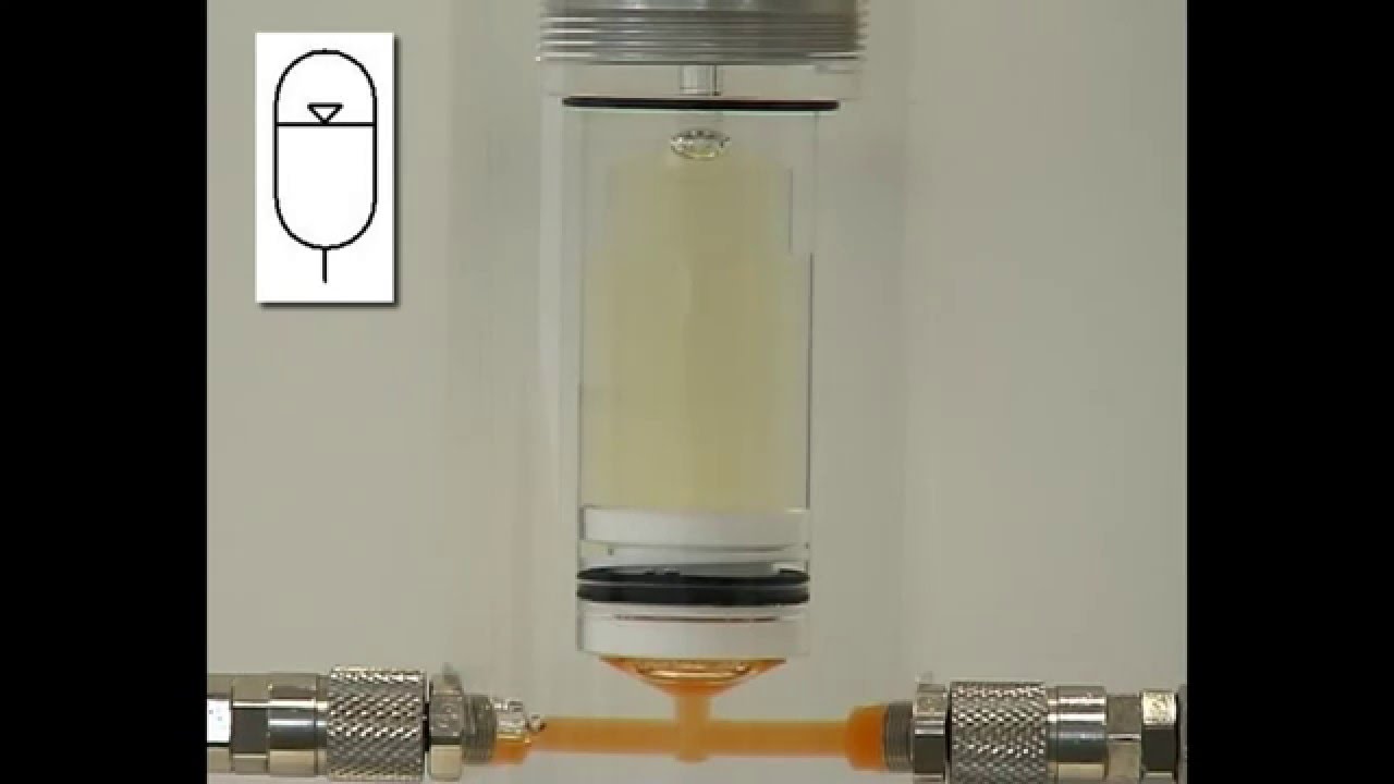 Learn hydraulics - Piston accumulator - YouTube