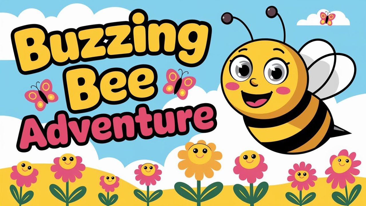 Buzzing Bee Adventure | Fun and Educational Kids Song by Bright Bees - YouTube