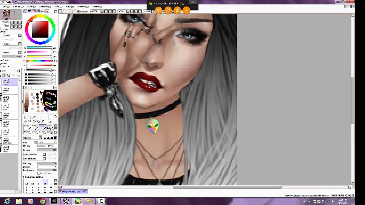 IMVU speedpaint : Holograms - YouTube