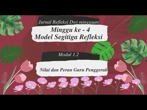 Jurnal Refleksi Dwimingguan minggu ke 4 modul 1.2 model segitiga ...