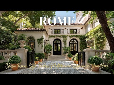 Classic Roman Style: Timeless Mediterranean Elegance for Your Home
