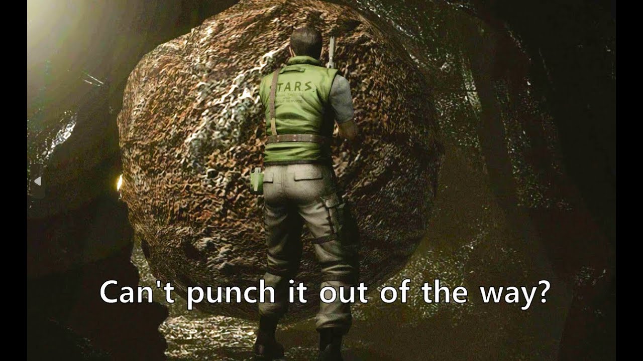 Resident Evil HD Remaster (3) - Chris' Boulder Punching Origins - YouTube