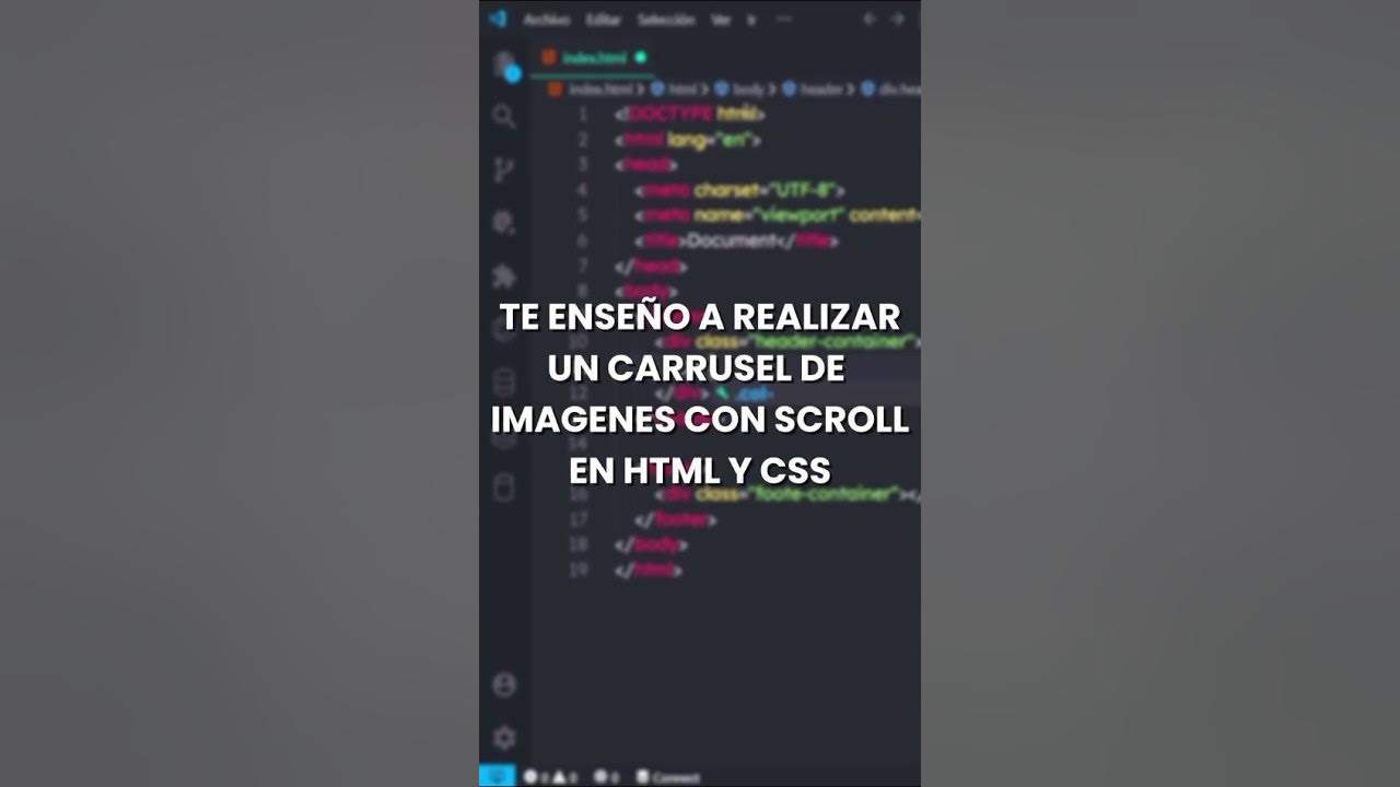 Carrusel de imágenes en html y css #html #htmlcss #curso #shorts # ...