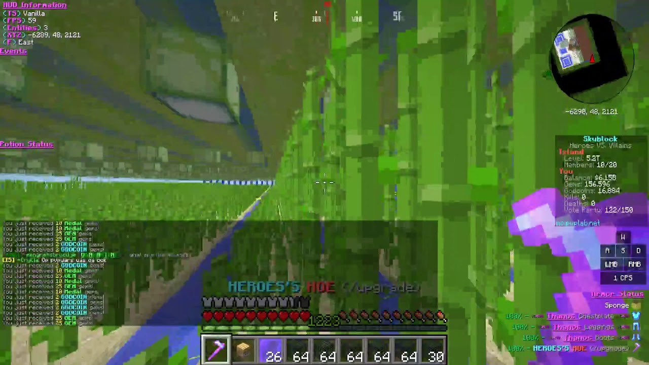 Minecraft PvpLabs Skyblock Going for is Top - YouTube