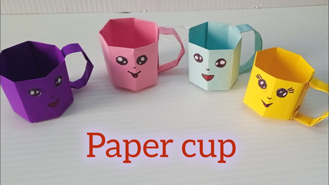 Diy how to make paper cup ||paper craft ideas||ytvideos - YouTube