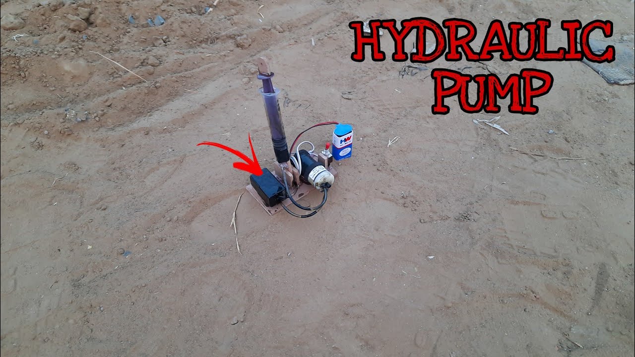 How To Make Mini Hydraulic Pump | 12v Mini Hydraulic Pump - YouTube