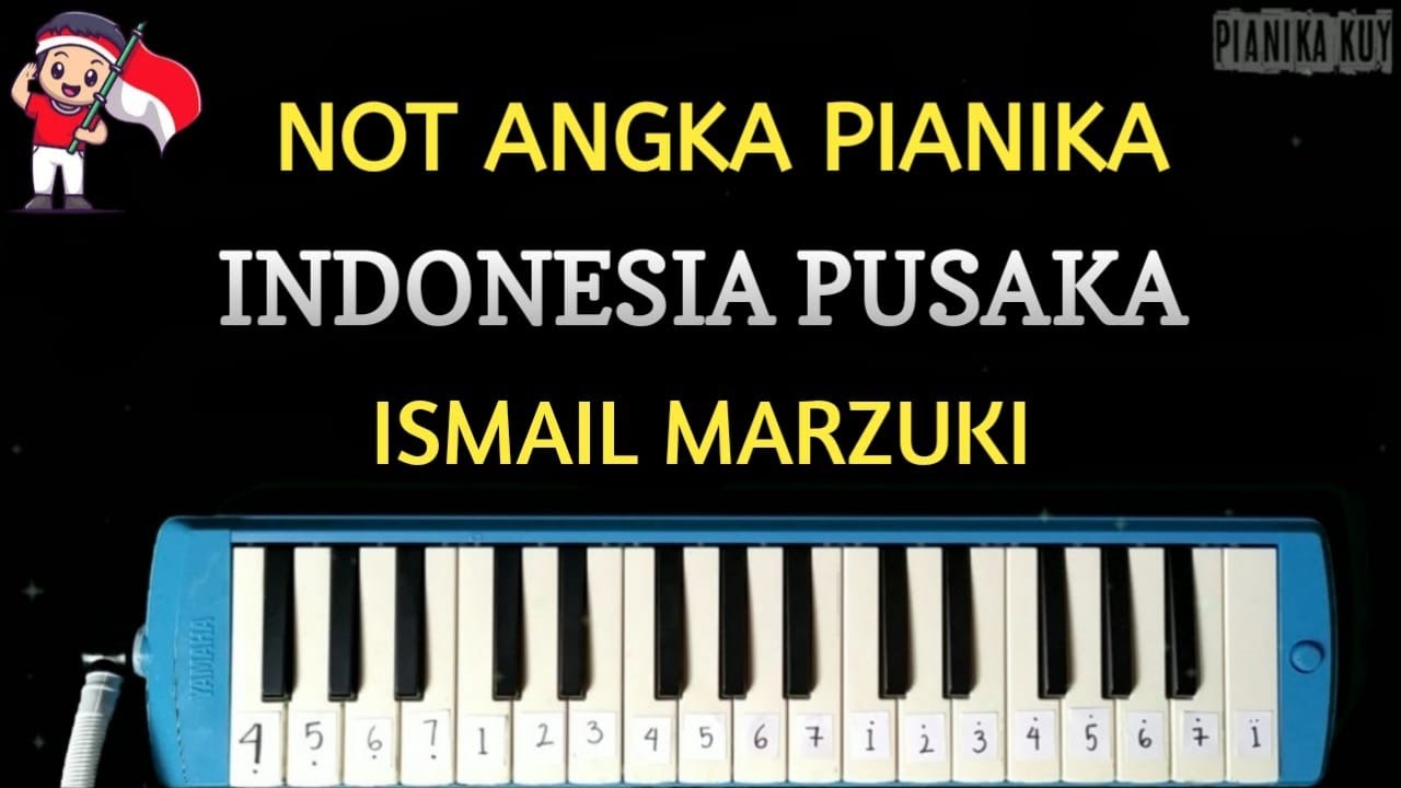 Not Pianika Indonesia Pusaka Tanah Air Beta Not Angka Lagu Nasional Youtube