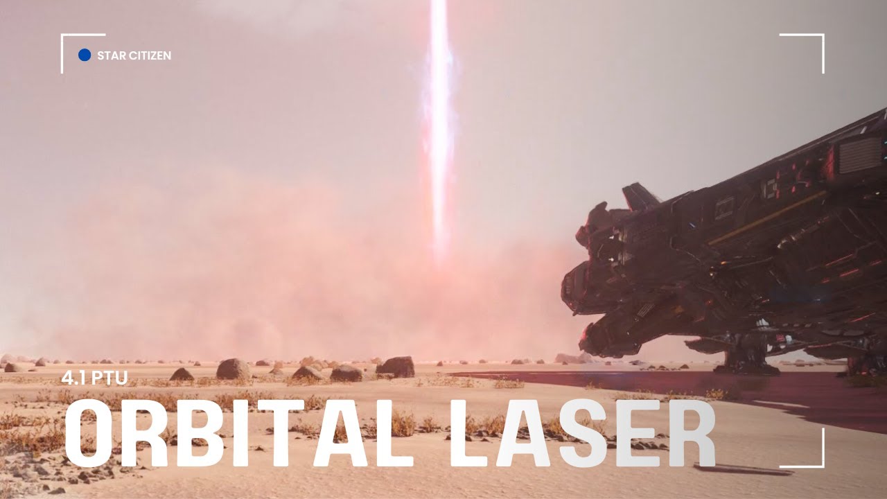 Firing the Hathor Orbital Laser | Star Citizen 4.1 PTU - YouTube
