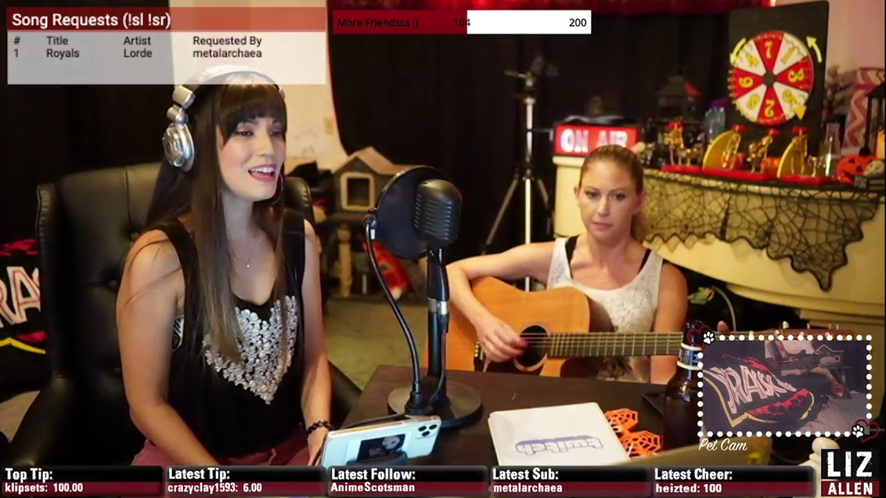 Live on Twitch - Liz Allen singing Royals by Lorde - YouTube