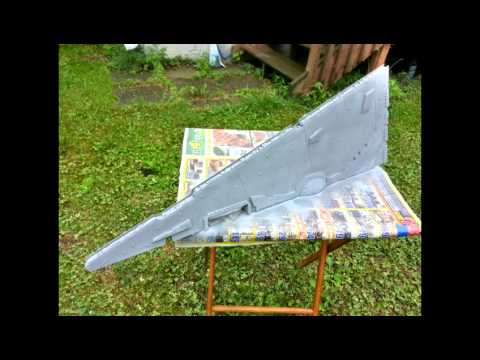 STAR WARS Scratch built IMPERIAL STAR DESTROYER wall-mount - YouTube