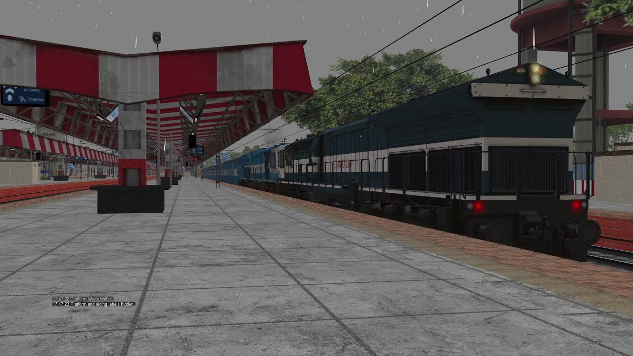 MSTS Gameplay | WDG4 & ICF Rakes 18048 Amaravati Express Live Streaming ...